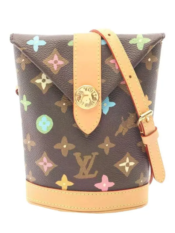 LOUIS VUITTON 2021-2026 Monogram Craggy Envelope Pouch Bucket Bag - Brown