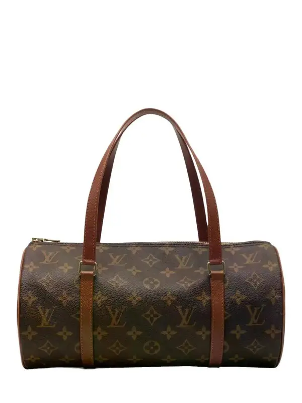 LOUIS VUITTON 2000 Monogram Papillon 30 Handbag - Brown