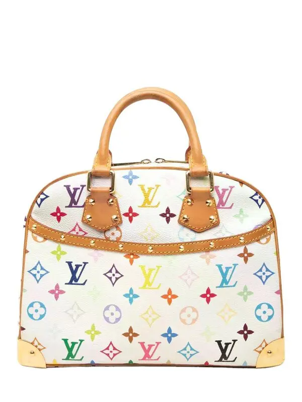 LOUIS VUITTON 2004 Monogram Multicolore Trouville Handbag - White