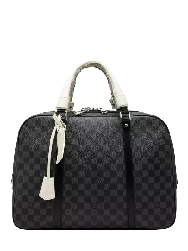 LOUIS VUITTON 2008 Damier Graphite Jorn Travel Bag - Grey