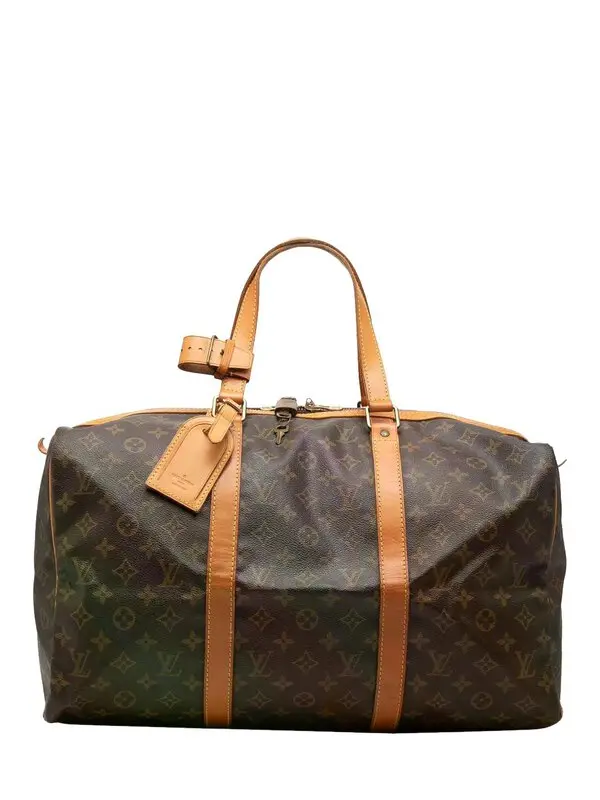 LOUIS VUITTON Monogram Sac Souple 45 Travel Bag - Brown
