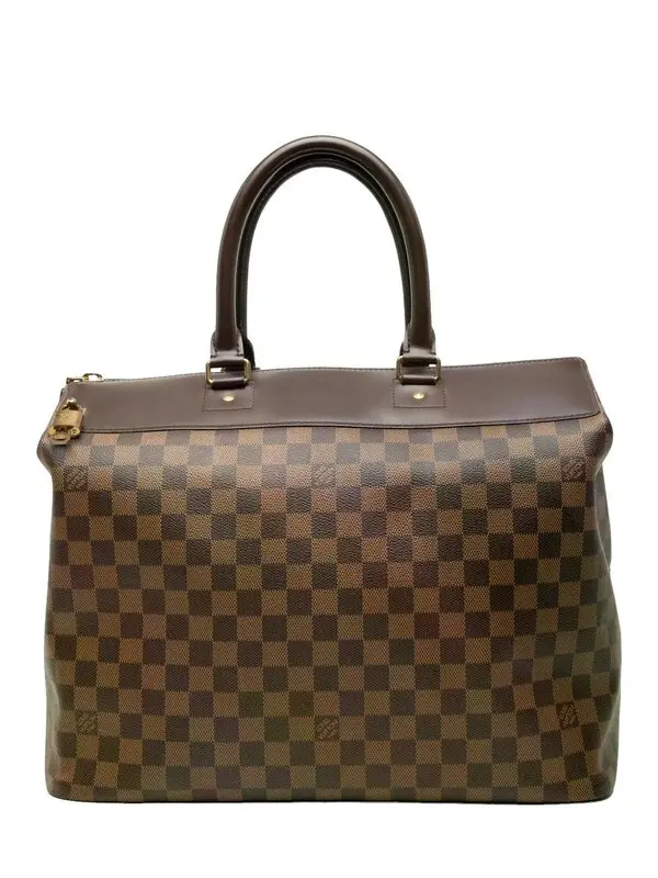 LOUIS VUITTON Damier Ebene Greenwich Pm Travel Bag - Brown