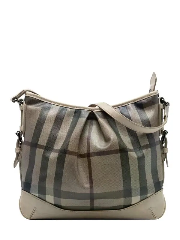 Burberry Smoke Check Hartham Crossbody Bag - Neutrals
