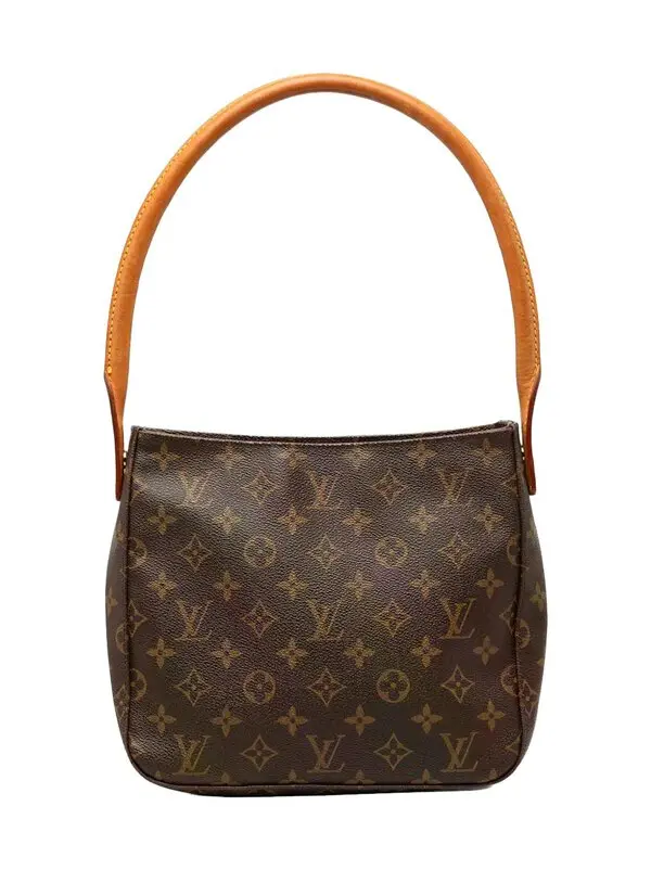 LOUIS VUITTON 2002 Monogram Looping Mm Shoulder Bag - Brown