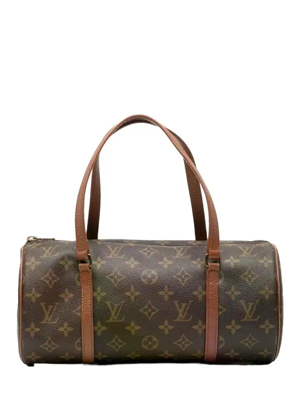 LOUIS VUITTON 1991 Monogram Papillon 30 Handbag - Brown
