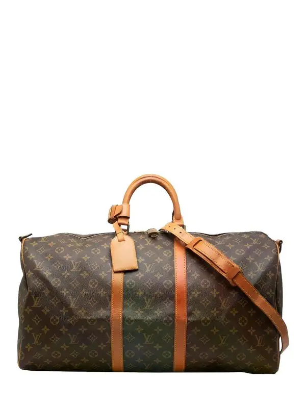LOUIS VUITTON 1988 Monogram Keepall Bandouliere 55 - Brown