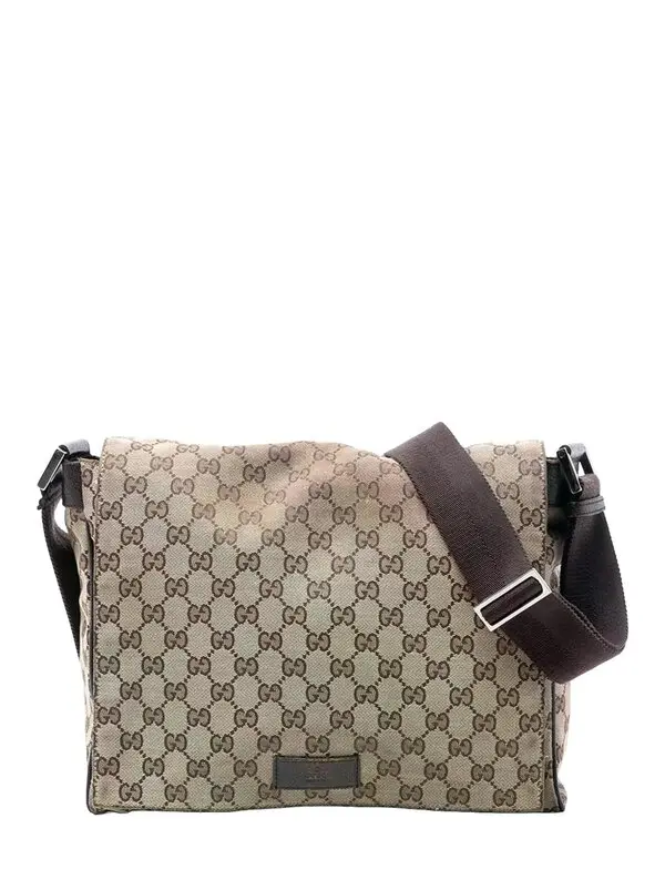 Gucci Gg Canvas Messenger Bag - Neutrals