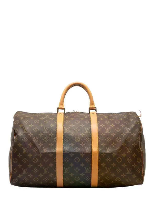 LOUIS VUITTON 1991 Monogram Keepall 50 Travel Bag - Brown