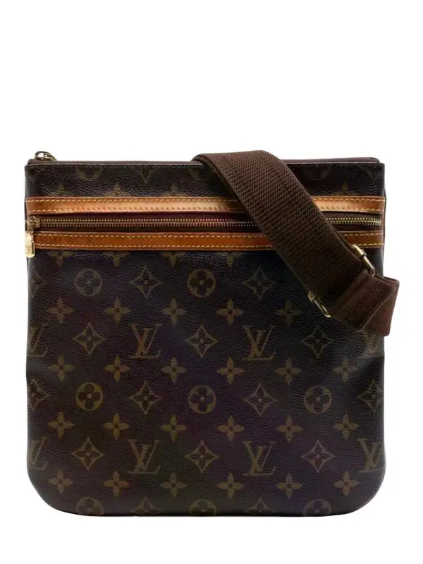 LOUIS VUITTON 2005 Monogram Bosphore Pochette - Brown