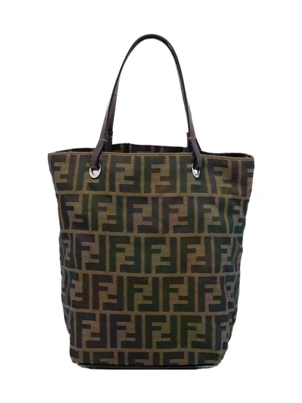 Fendi Zucca Canvas Tote Bag - Brown