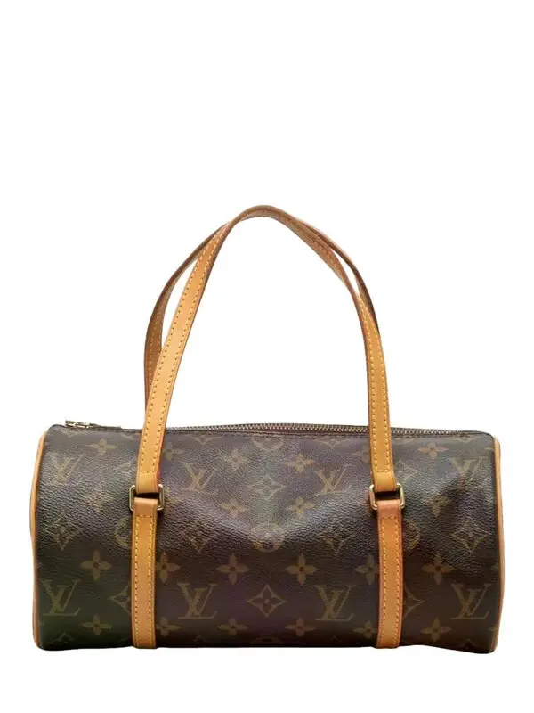 LOUIS VUITTON 2003 Monogram Papillon 28 Handbag - Brown