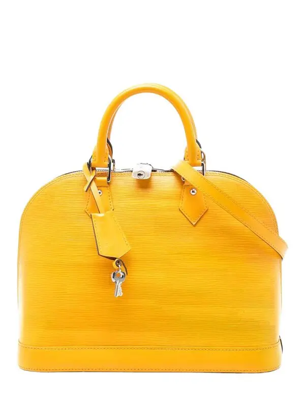 LOUIS VUITTON 2014 Epi Alma Pm Handbag - Yellow