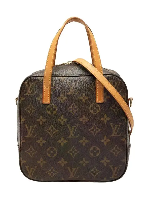 LOUIS VUITTON 2004 Monogram Spontini Satchel - Brown