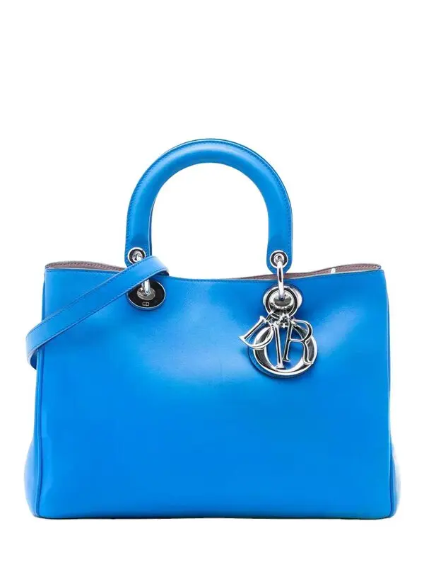 Dior 2013 Medium Diorissimo Tote Satchel - Blue