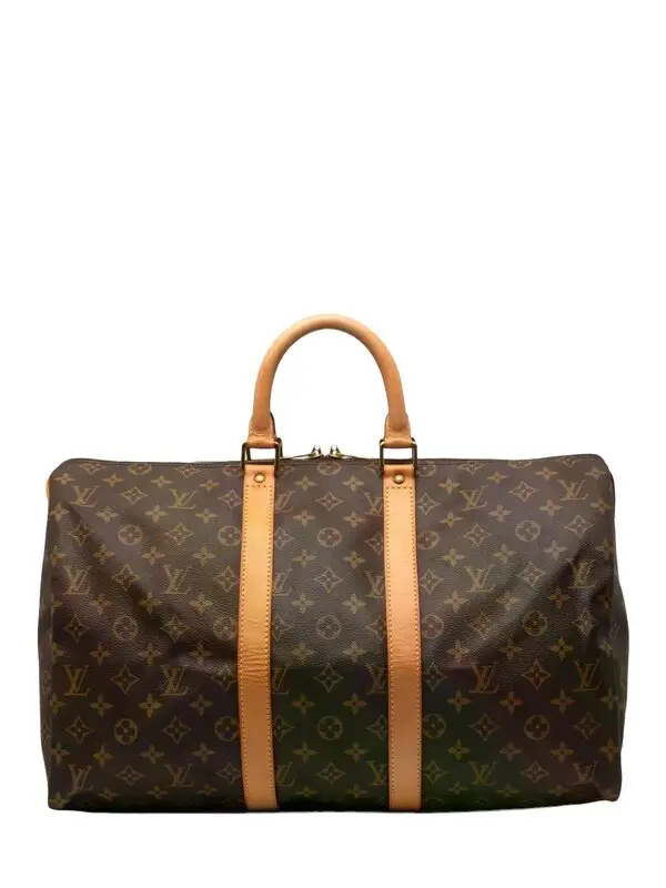 LOUIS VUITTON 1994 Monogram Keepall 45 Travel Bag - Brown