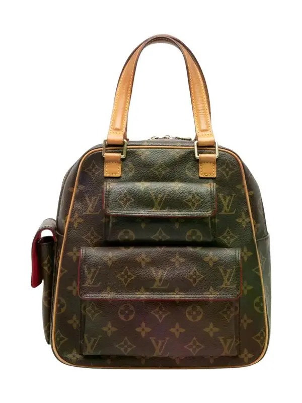 LOUIS VUITTON 2003 Monogram Excentri Cite Handbag - Brown