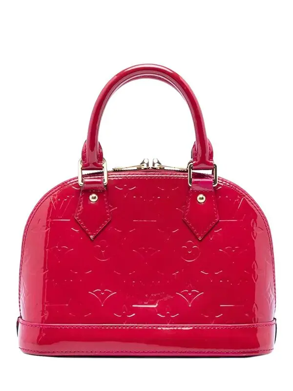 LOUIS VUITTON 2014 Monogram Vernis Alma Bb Satchel - Pink