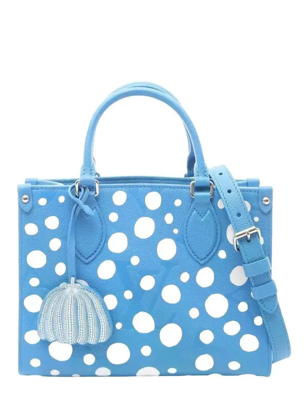LOUIS VUITTON Yayoi Kusama Monogram Giant Empreinte Onthego Pm Satchel - Blue