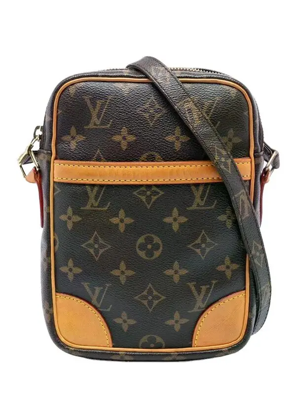 LOUIS VUITTON 2004 Monogram Danube Crossbody Bag - Brown