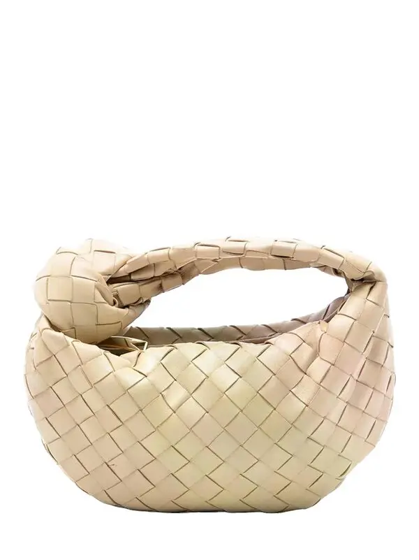 Bottega Veneta Mini Nappa Intrecciato Jodie Hobo Bag - Neutrals