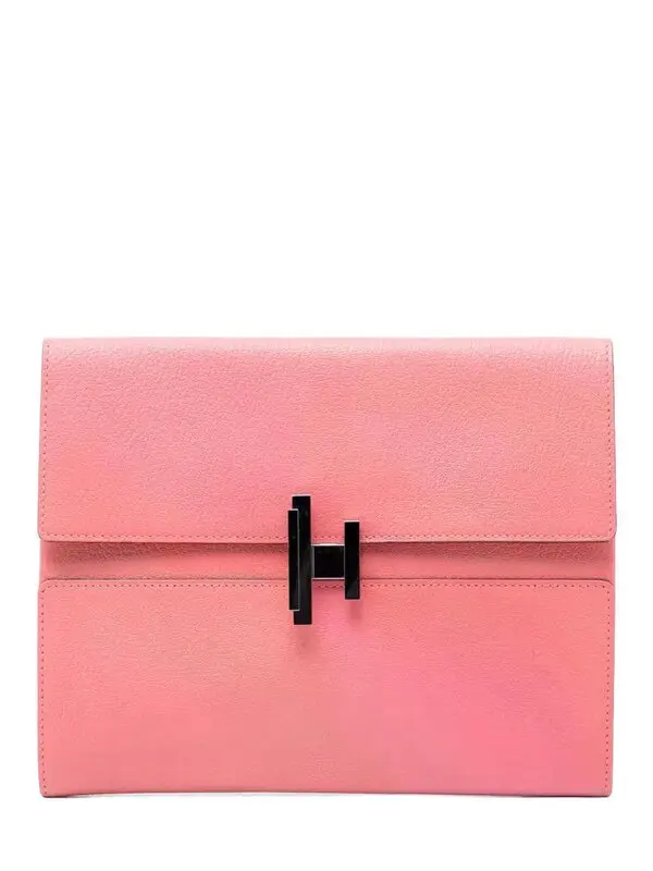 Hermès 2018 Chevre Mysore Cinhetic Clutch Bag - Pink