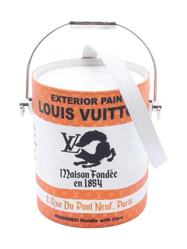 LOUIS VUITTON 2021-2026 Monogram Paint Can Satchel - Orange
