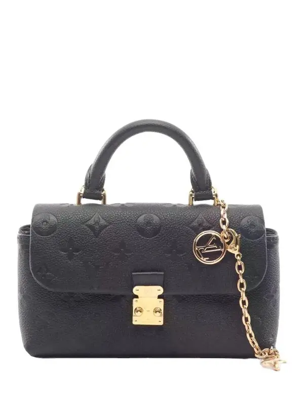 LOUIS VUITTON 2010-2026 Monogram Empreinte Nano Madeleine Satchel - Black