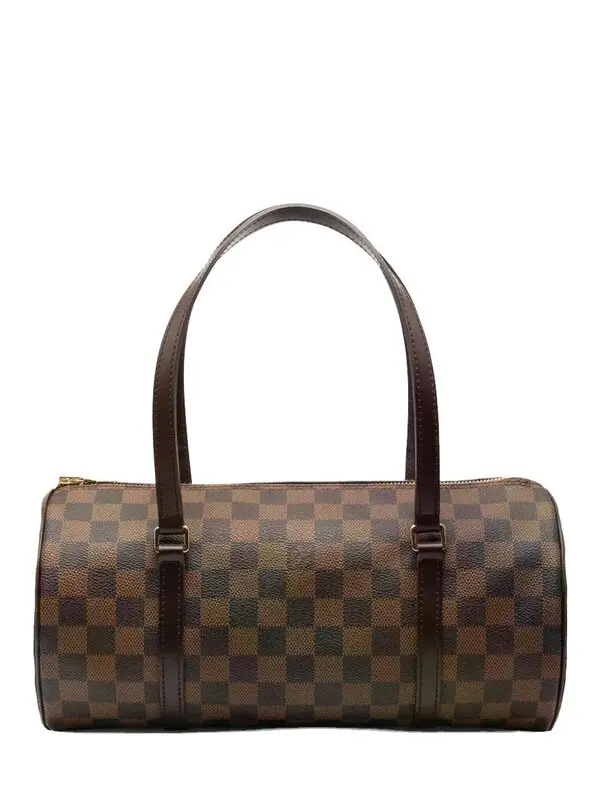 LOUIS VUITTON 2006 Damier Ebene Papillon 30 Handbag - Brown