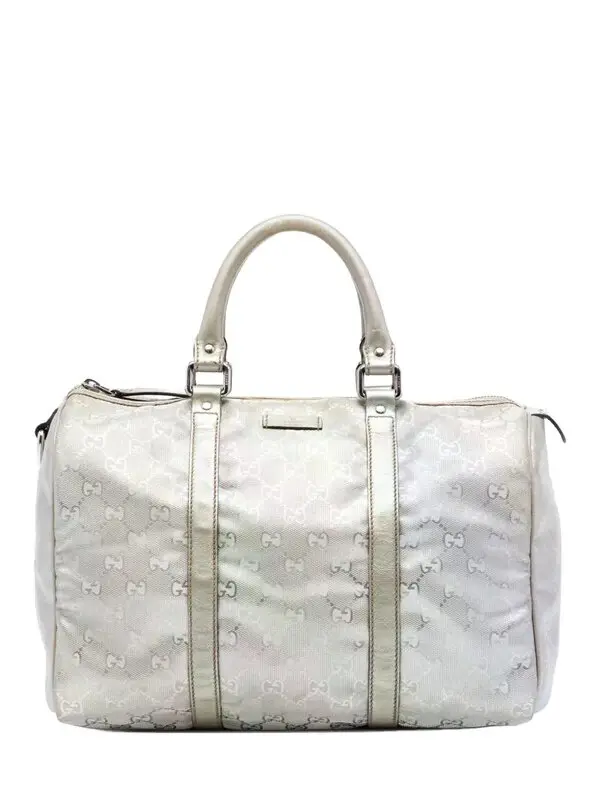 Gucci Medium Gg Imprime Joy Boston Bag - Silver
