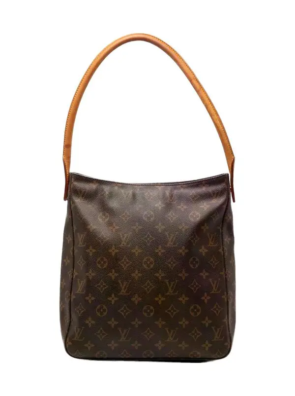 LOUIS VUITTON 2001 Monogram Looping Gm Shoulder Bag - Brown