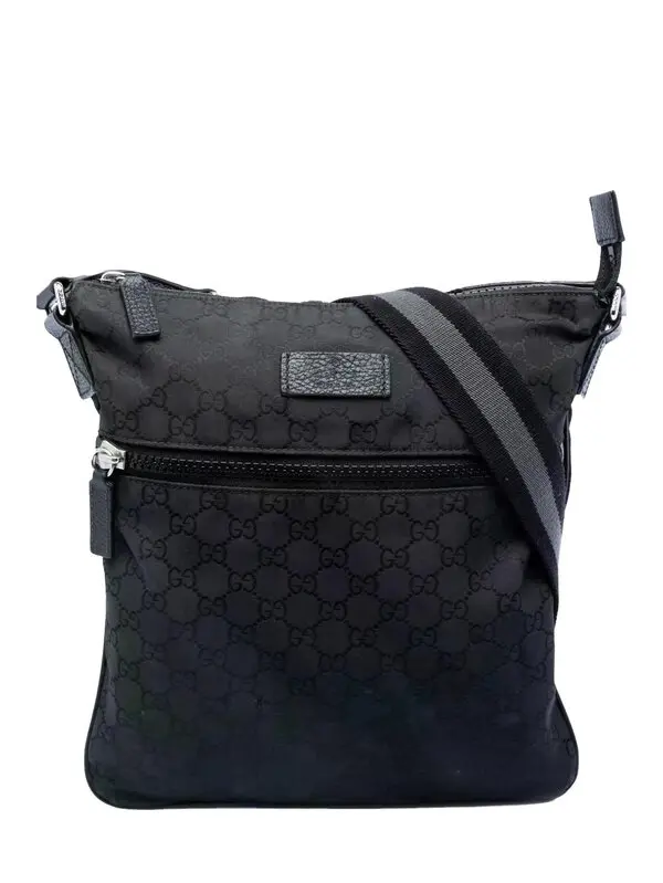 Gucci Gg Nylon Crossbody Bag - Black