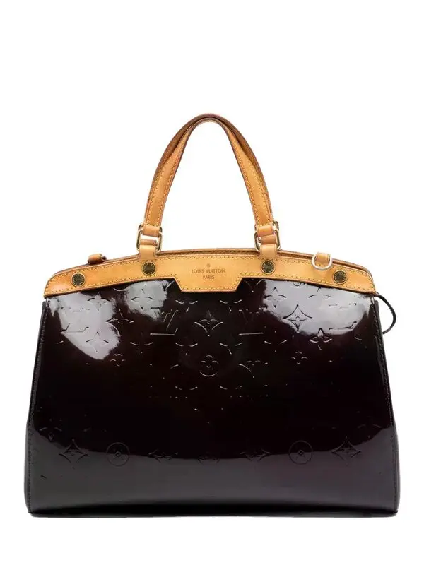 LOUIS VUITTON 2011 Monogram Vernis Brea Mm Satchel - Purple