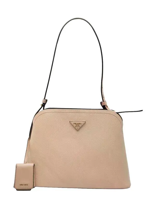 Prada Small Saffiano Cuir Matinee Satchel - Brown