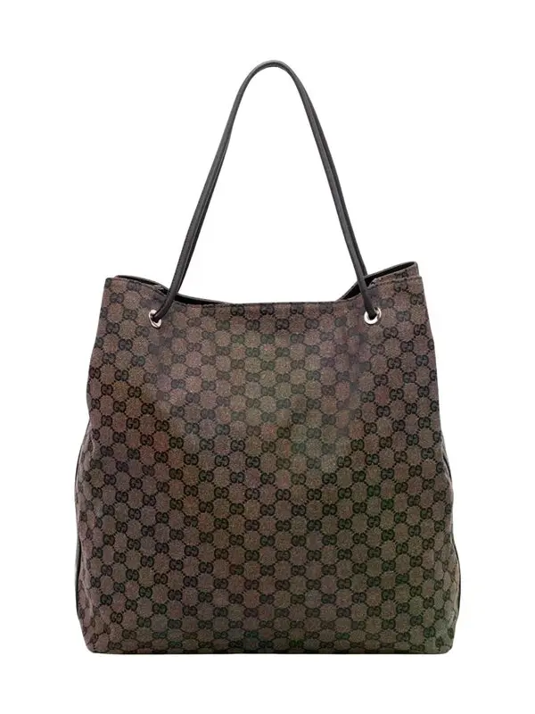 Gucci Large Gg Canvas Gifford Tote Bag - Brown