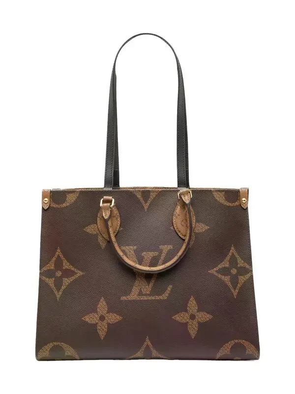 LOUIS VUITTON 2021-2026 Monogram Giant Onthego Mm Satchel - Brown