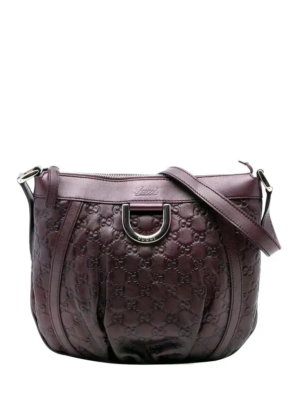 Gucci Metallic Sima Abbey D-ring Crossbody Bag - Purple