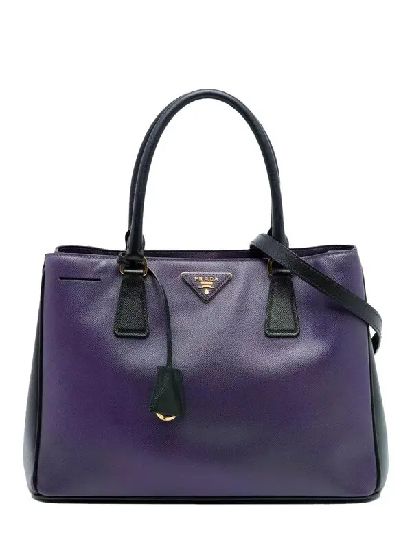 Prada Galleria Saffiano Lux Satchel - Purple
