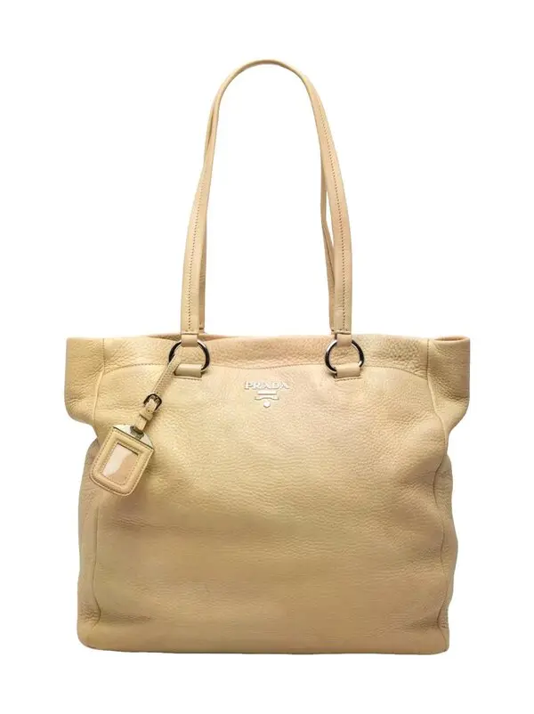Prada Vitello Daino Tote Bag 2000-2026 - Neutrals