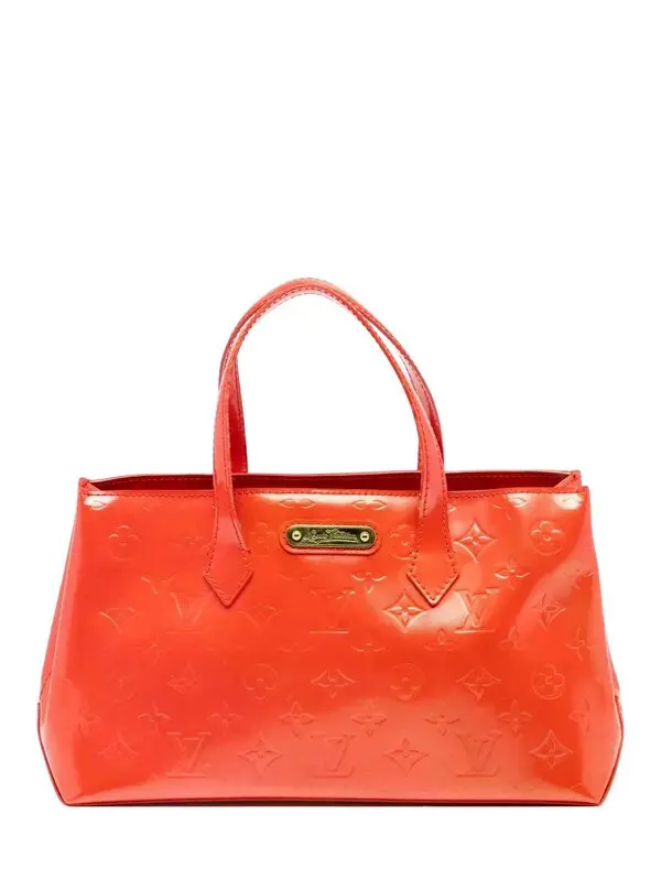LOUIS VUITTON Monogram Vernis Wilshire Pm Handbag 2000-2025 - Orange
