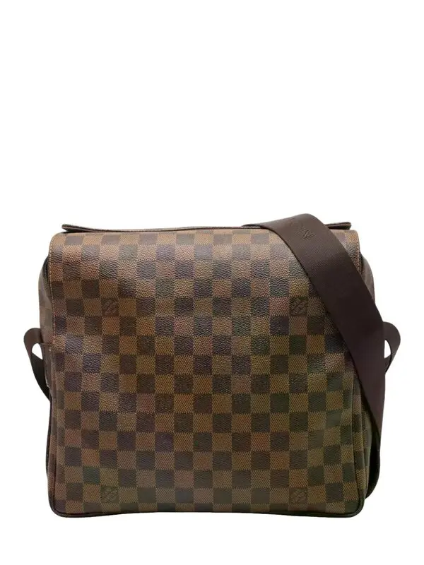 LOUIS VUITTON 2006 Damier Ebene Naviglio Crossbody Bag - Brown