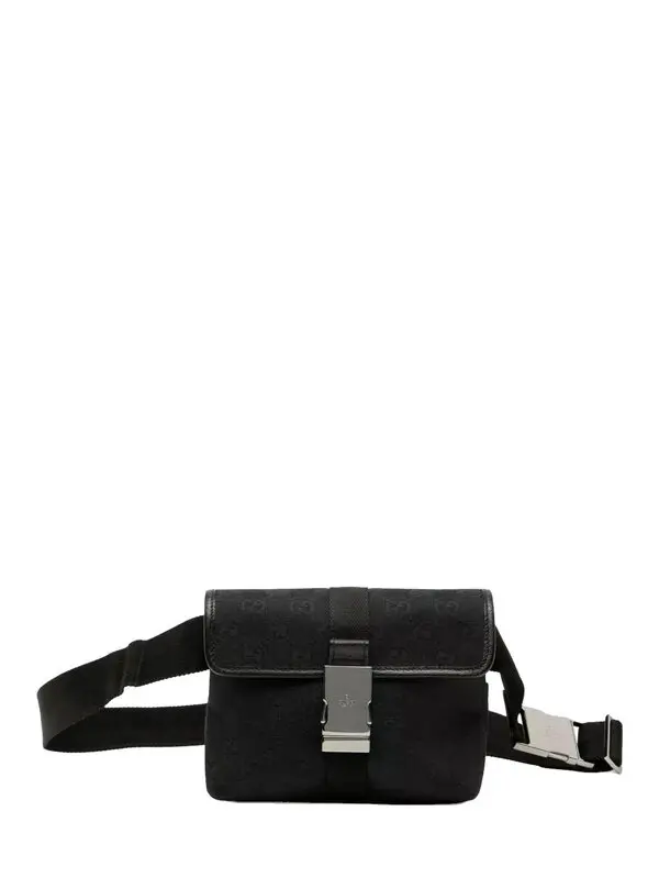 Gucci Gg Canvas Belt Bag - Black