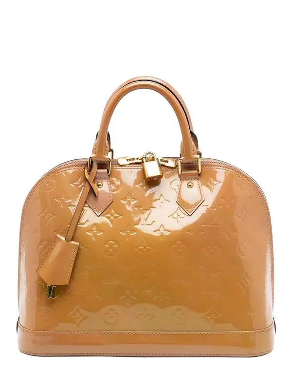 LOUIS VUITTON 2013 Monogram Vernis Alma Pm Handbag - Brown