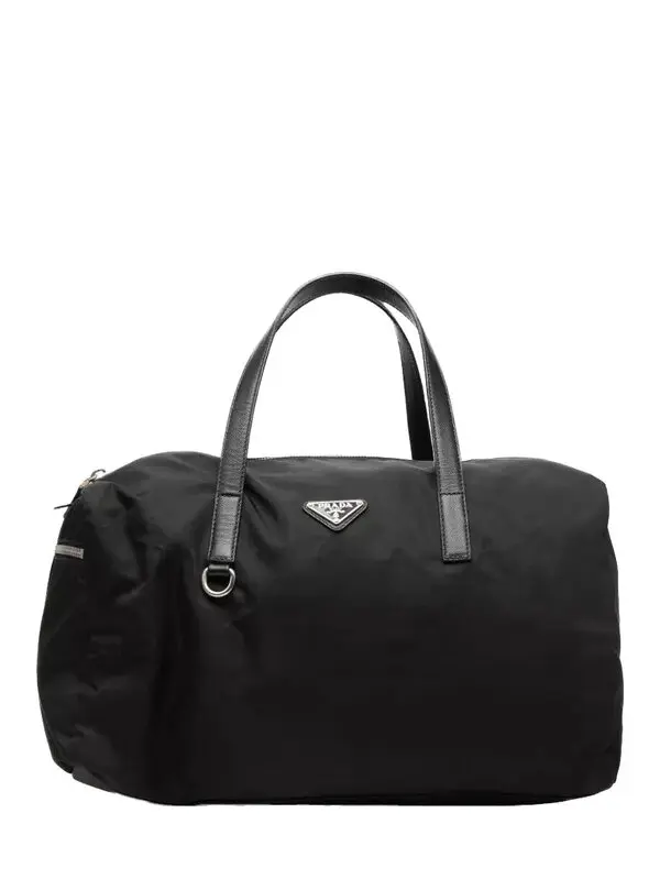 Prada 2013-2026 Tessuto Boston Bag - Black