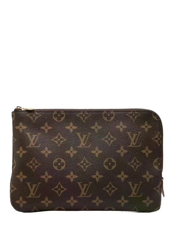 LOUIS VUITTON Monogram Etui Voyageur Pm - Brown