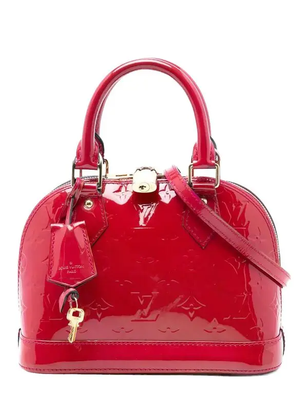 LOUIS VUITTON Monogram Vernis Alma Bb Satchel - Pink