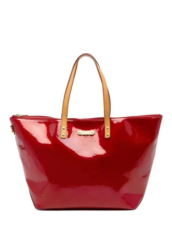 LOUIS VUITTON 2000-2020 Monogram Vernis Bellevue Gm Tote Bag - Red