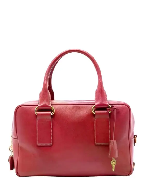 Prada Saffiano Lux Handbag - Red