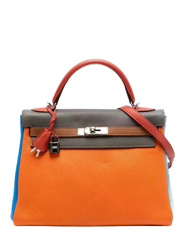 Hermès 2012 Clemence Arlequin Kelly Ii Retourne 32 Satchel - Multicolour