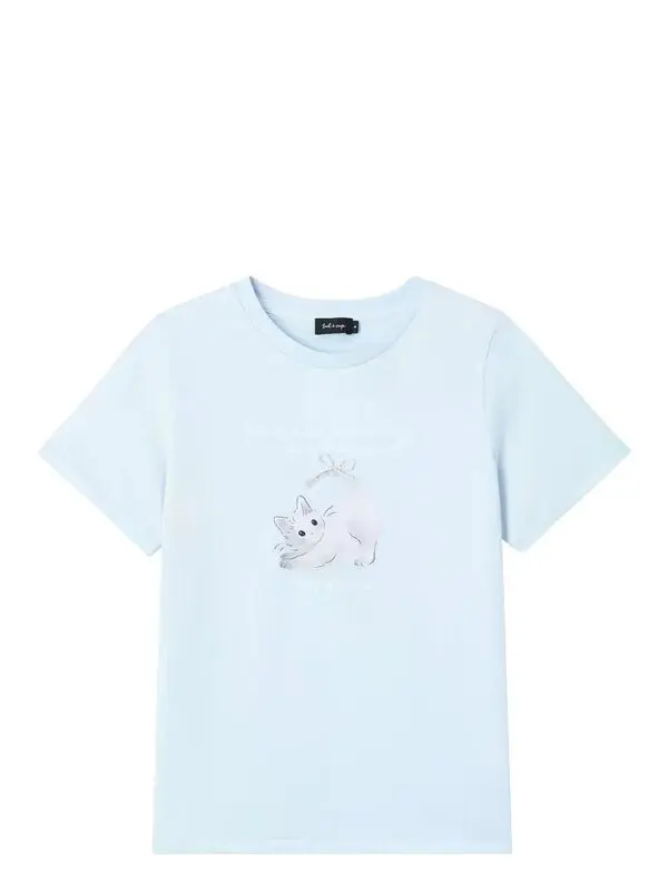 TOUT A COUP Printed T-shirt - Blue