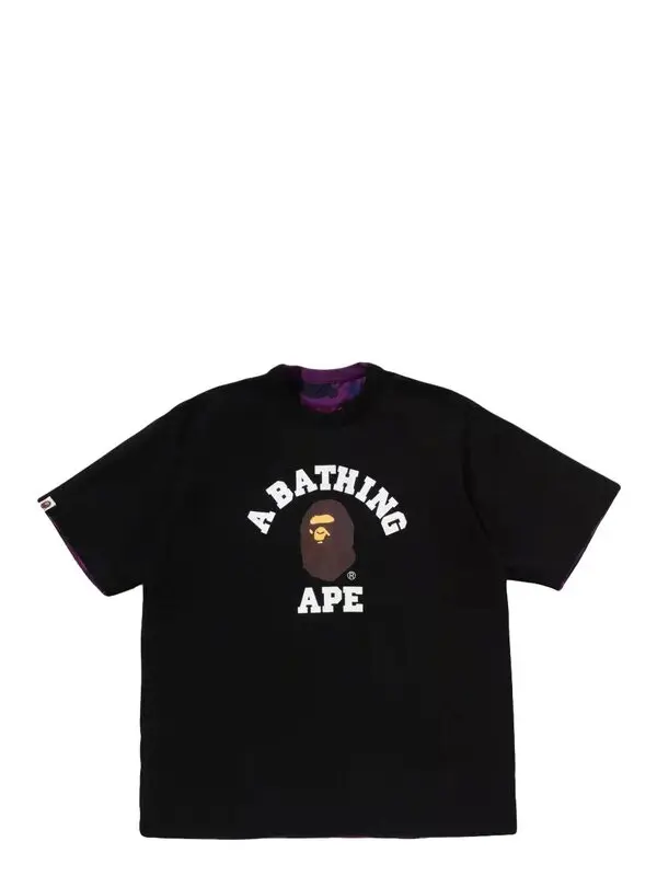 A BATHING APE Reversible Camouflage-print T-shirt - Black